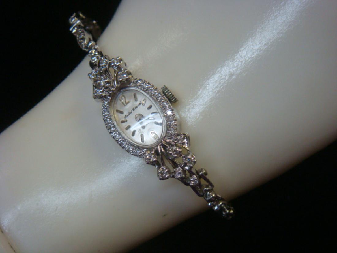 ANDRE CHEVAL Seventeen Jewel 14 KT Diamond Watch: