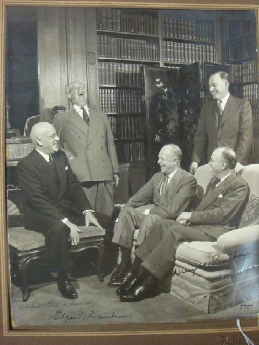 Very Rare Autographed EISENHOWER Brothers Photo: