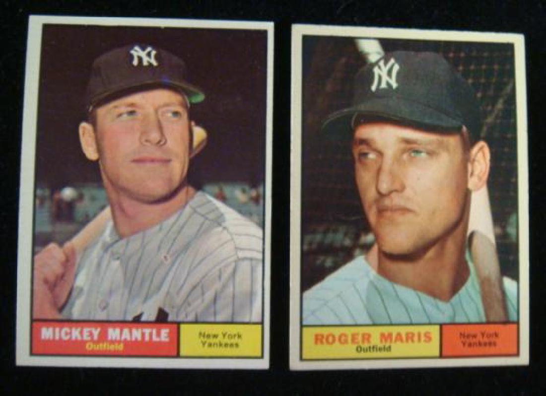 1961 Topps M&m Boys, Mantle & Maris, Baseball Cards: