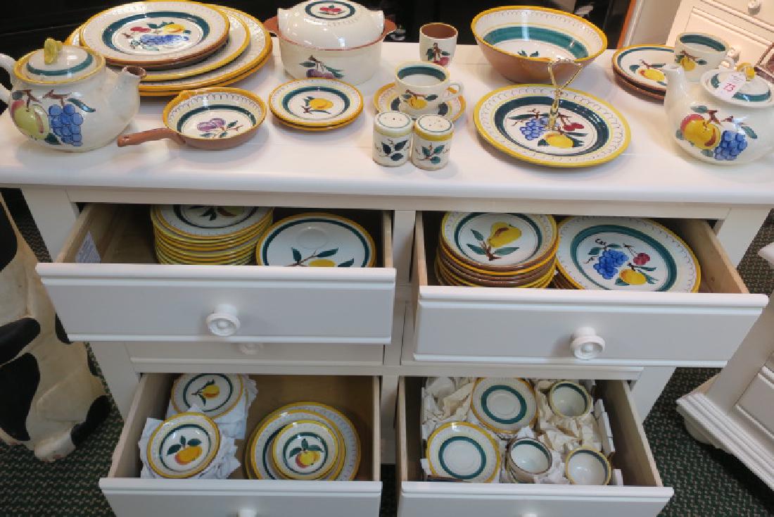 STANGL Terra Rose "Fruit" Dinnerware Set, 100 Pcs: