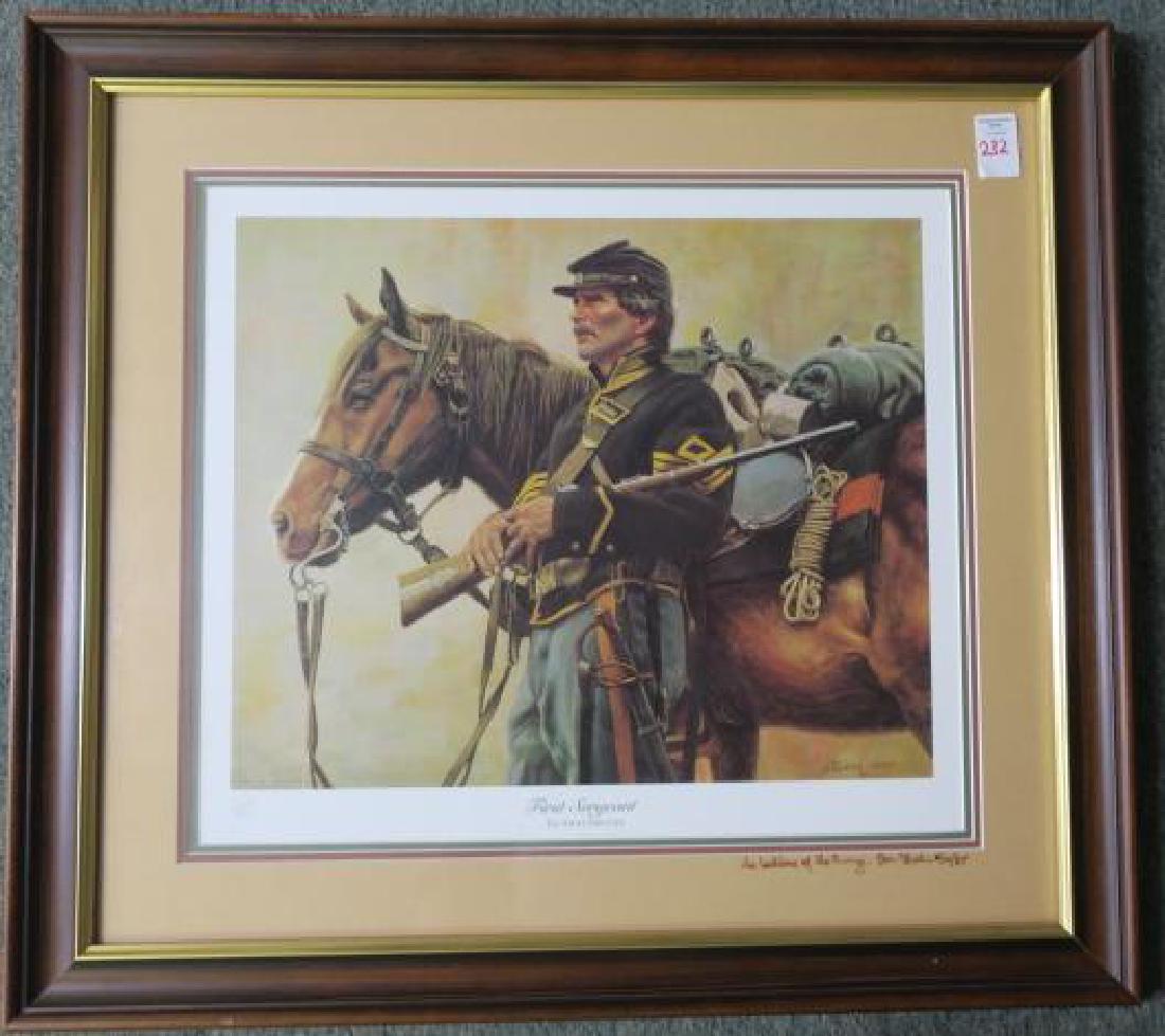 DON STIVERS "FIRST SERGEANT" S/N LITHOGRAPH: