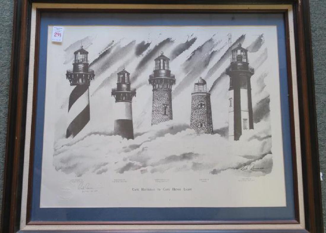 Coastal Lighthouse Print By Rick Romano: Va Beach