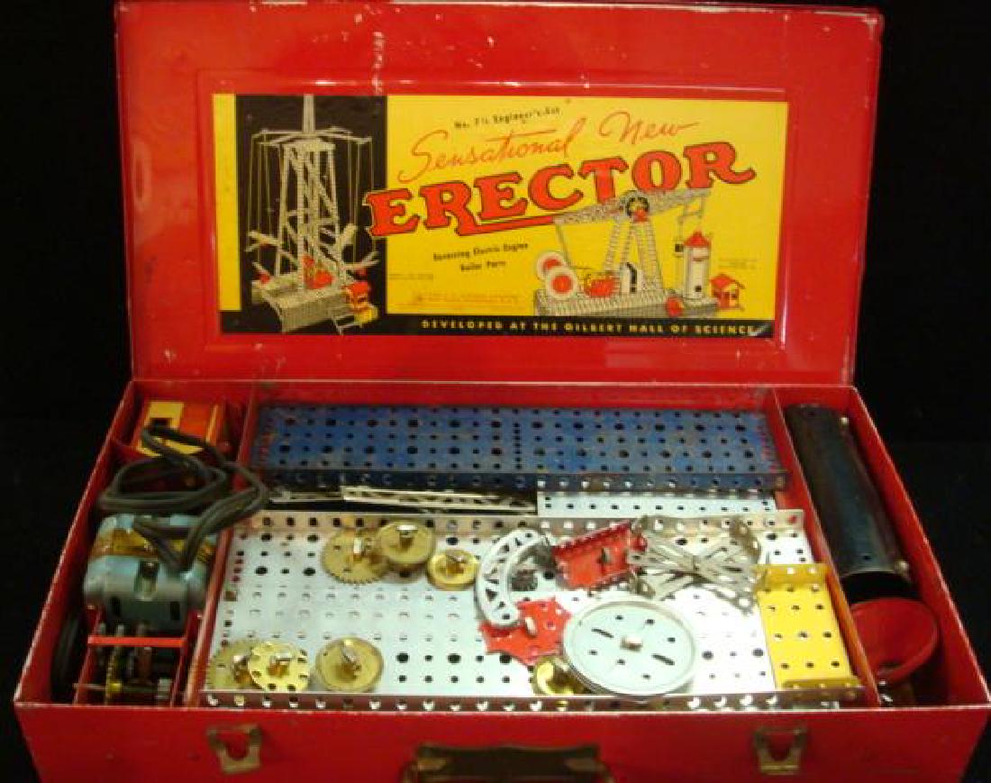 ERECTOR SET, No 7 1/2 Engineer Set w/Electric Motor: