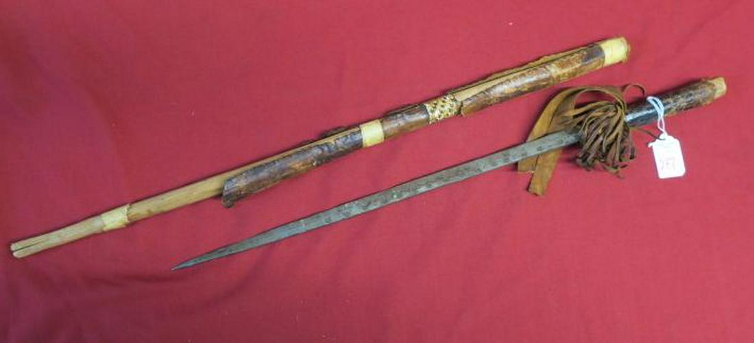 African Short Sword in Leather Covered Scabbard: - Aug 18, 2019 ...