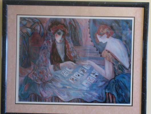 Numbered Lithograph Fortune Teller By Barbara A Wood: