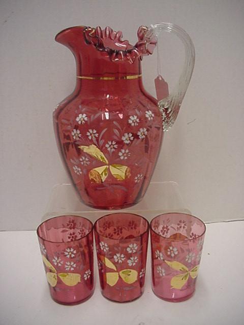 306: 4 Piece Victorian Cranberry Lemonade Set: - Jan 01, 2005 | Phoebus ...