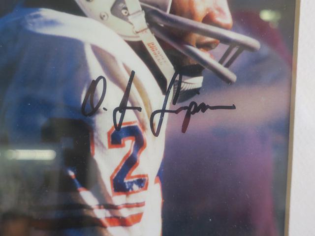 O J Simpson Autographed 8x10 Color Photo: