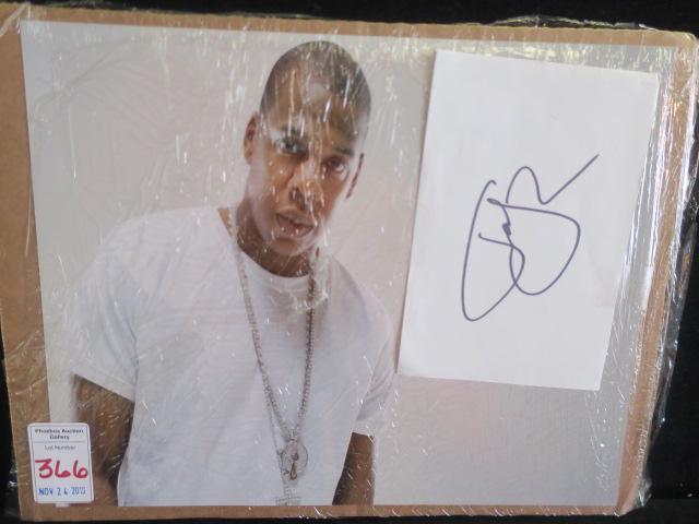 Jay Z, Autographed 3 X 5 Car With Photo: