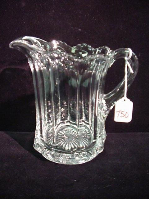 750: HEISEY Colonial Pattern 400 Clear Crystal Pitcher: