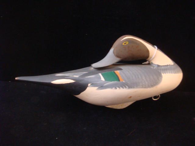 Capt. Harry Jobes Carved Pintail Drake Decoy: