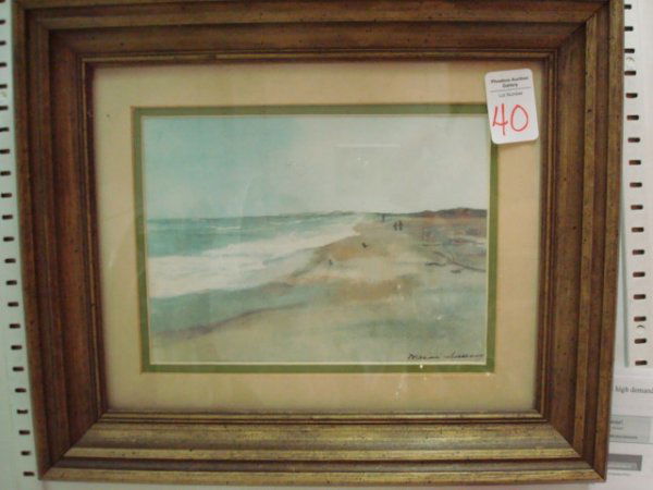 40: MAXINE SWEENEY Framed Water Color: