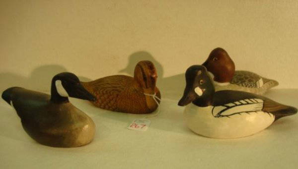 Jc West, George Chuley, Wj Simmons Handcarved Duck