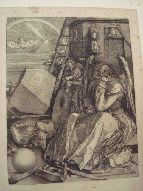 77: 19thC ALBRECHT DURER Melancholia Engraving: