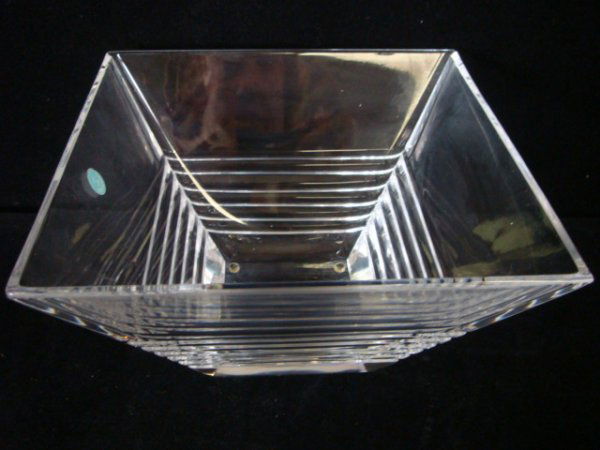 266: TIFFANY & CO Square Crystal Bowl: