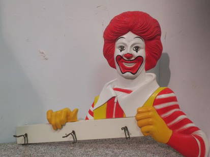 Mcdonald's Memorabilia, Ronald Mcdonald Coat Rack: