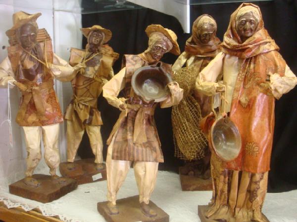 5 Mexican Paper Mache Folk Art Figures - Jul 25, 2010 | Phoebus Auction ...