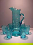 Hand Painted Victorian Lemonade Set - Jul 20, 2013 | Old Barn Auction ...