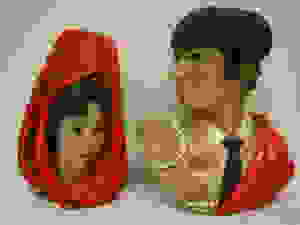 Marwal Ind. Inc. Brower 1966 Chalkware Busts