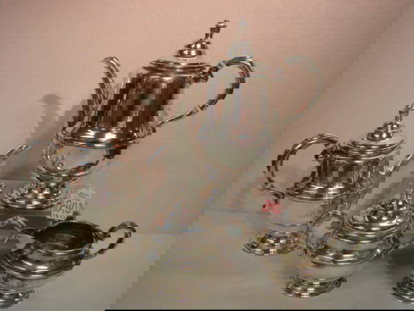 Concord Silversmiths Sterling Silver Tea Set