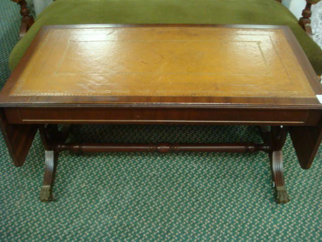Drop Leaf Duncan Phyfe Mahogany Coffee Table