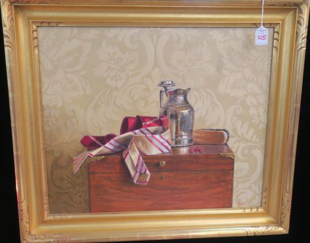 Judith Kudlow, Oil On Linen, "red Ties":