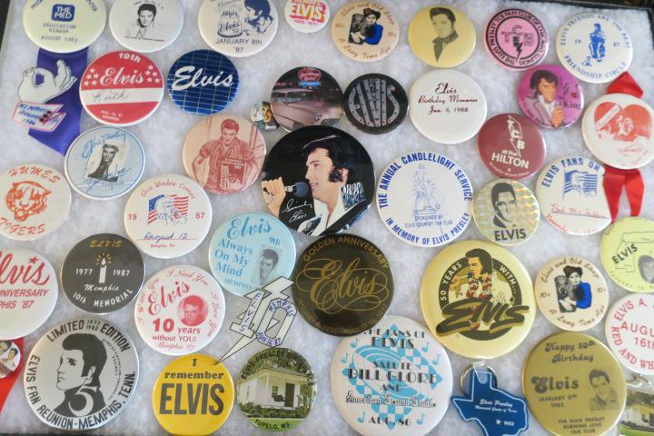 Forty Elvis Presley Buttons, Birthdays & Fan Clubs: