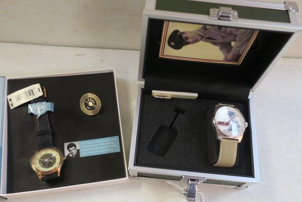 2 Elvis Presley Fossil Watches Original Boxes: