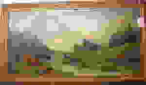 Signed M Hasselbar Oil On Canvas Board Landscape