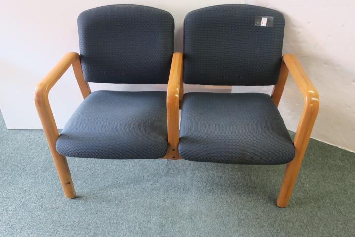 Sauder Mfg Bentwood Two Seat Upholstered Bench: