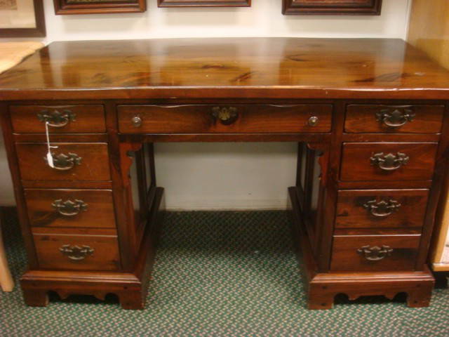 BENNINGTON Solid Pine 7 Drawer Desk - Jan 29, 2012 | Phoebus Auction ...