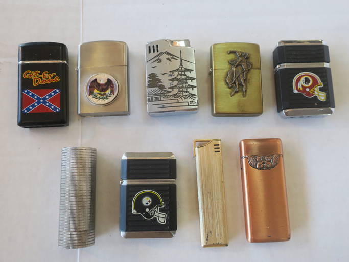 Collection Of Eight Butane Lighters: