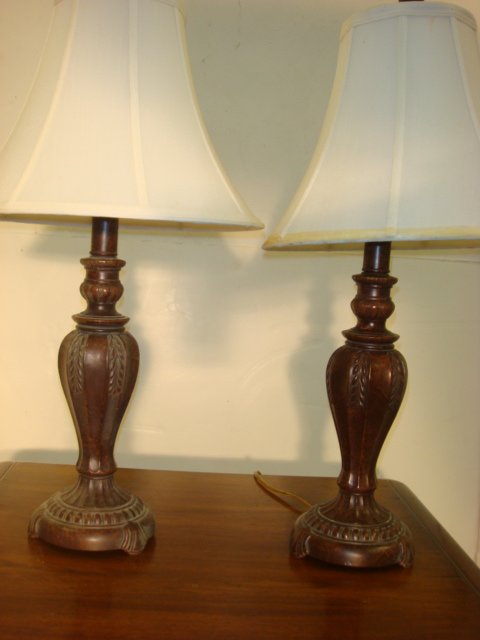 643: Pair of BERMAN Cast Metal Table Lamps: - May 28, 2012 | Phoebus ...