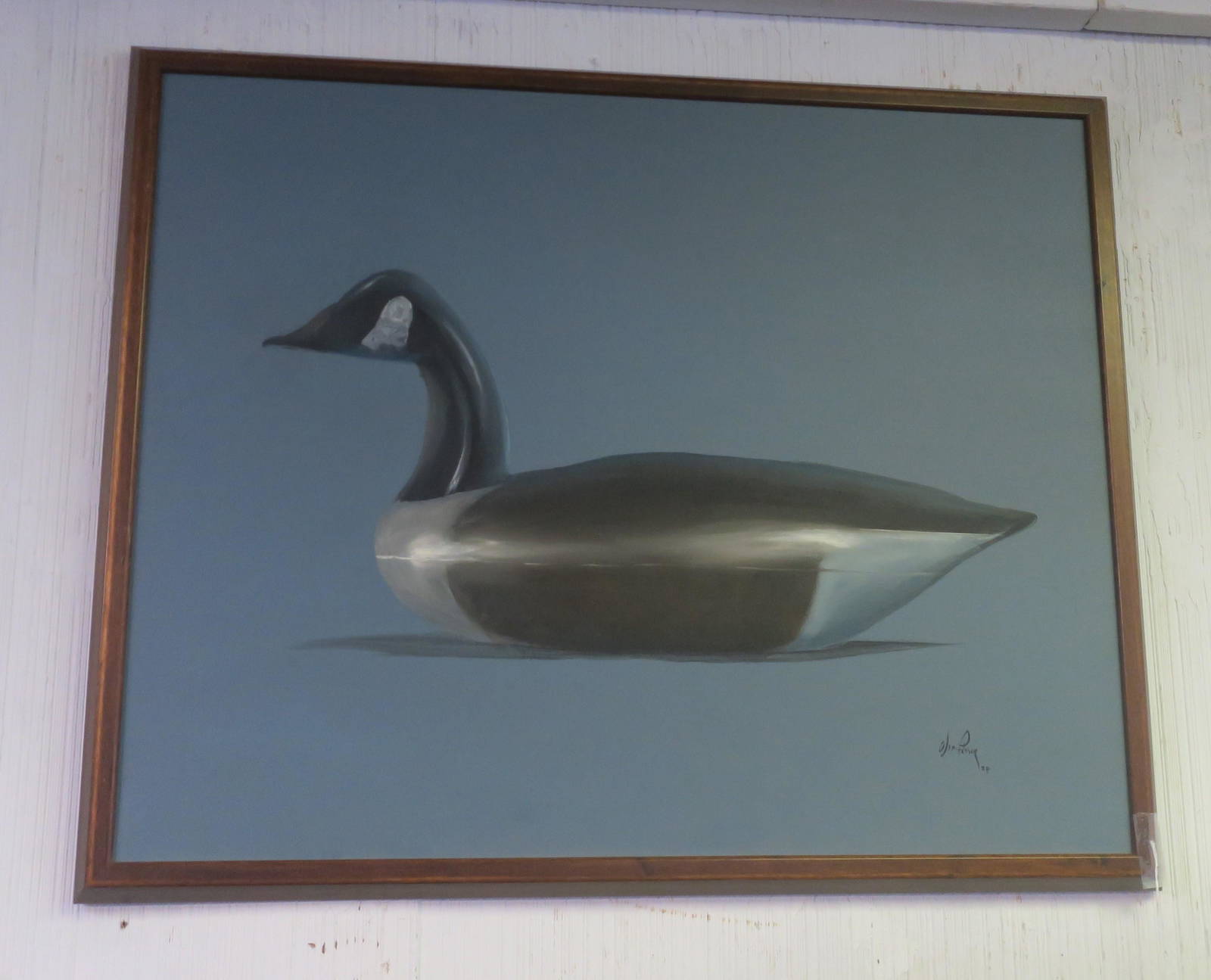 Wayne Fulcher, Canada Goose Decoy Acrylic: Auction