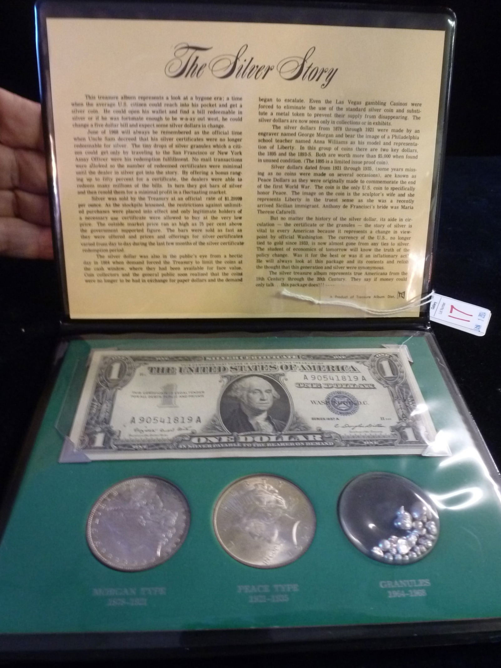 The Silver Story; 2 Silver Dollars & Silver Certificate Auction
