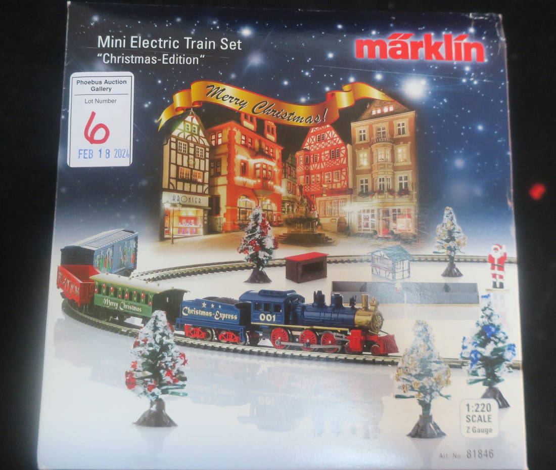 Marklin, Christmas-edition Mini Electric Train Set: Auction