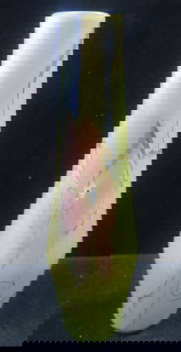 Vandermark Art Glass Bottle Shaped Vase: