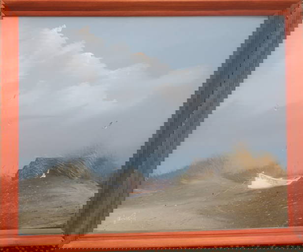 Wayne Fulcher, Beachscape, Acrylic On Canvas Board: