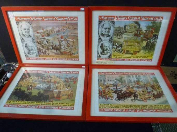 Four Street Parade Ads; Barnum & Bailey Circus: