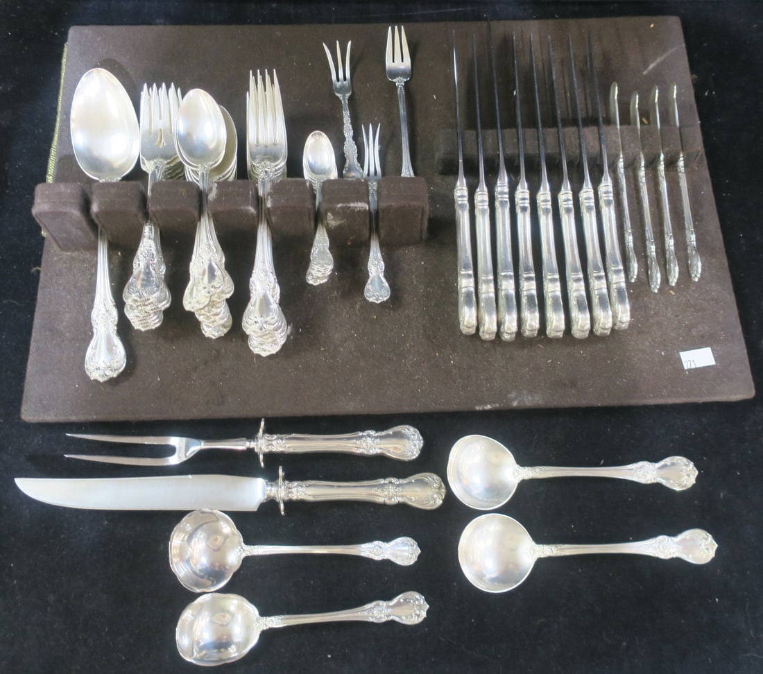 Towle "old Master" Sterling Silver Flatware, 53 Pcs: Auction