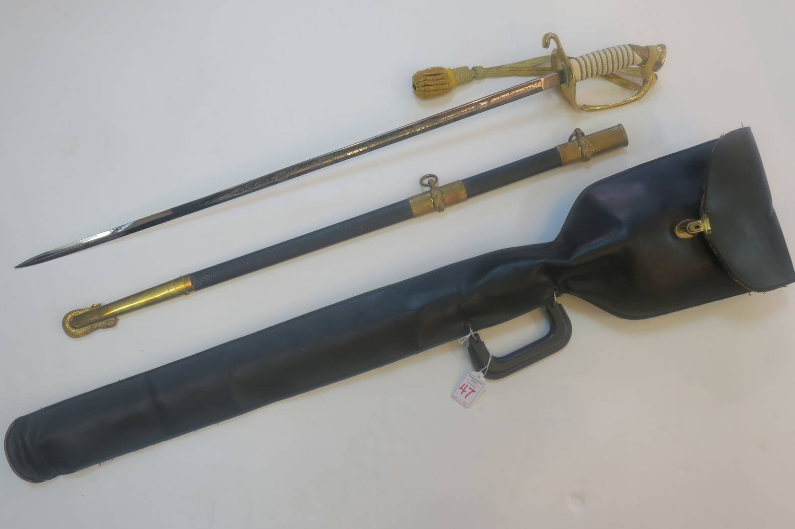 Wwii Us Navy Officer's Hilborn & Hamburger Sword Auction