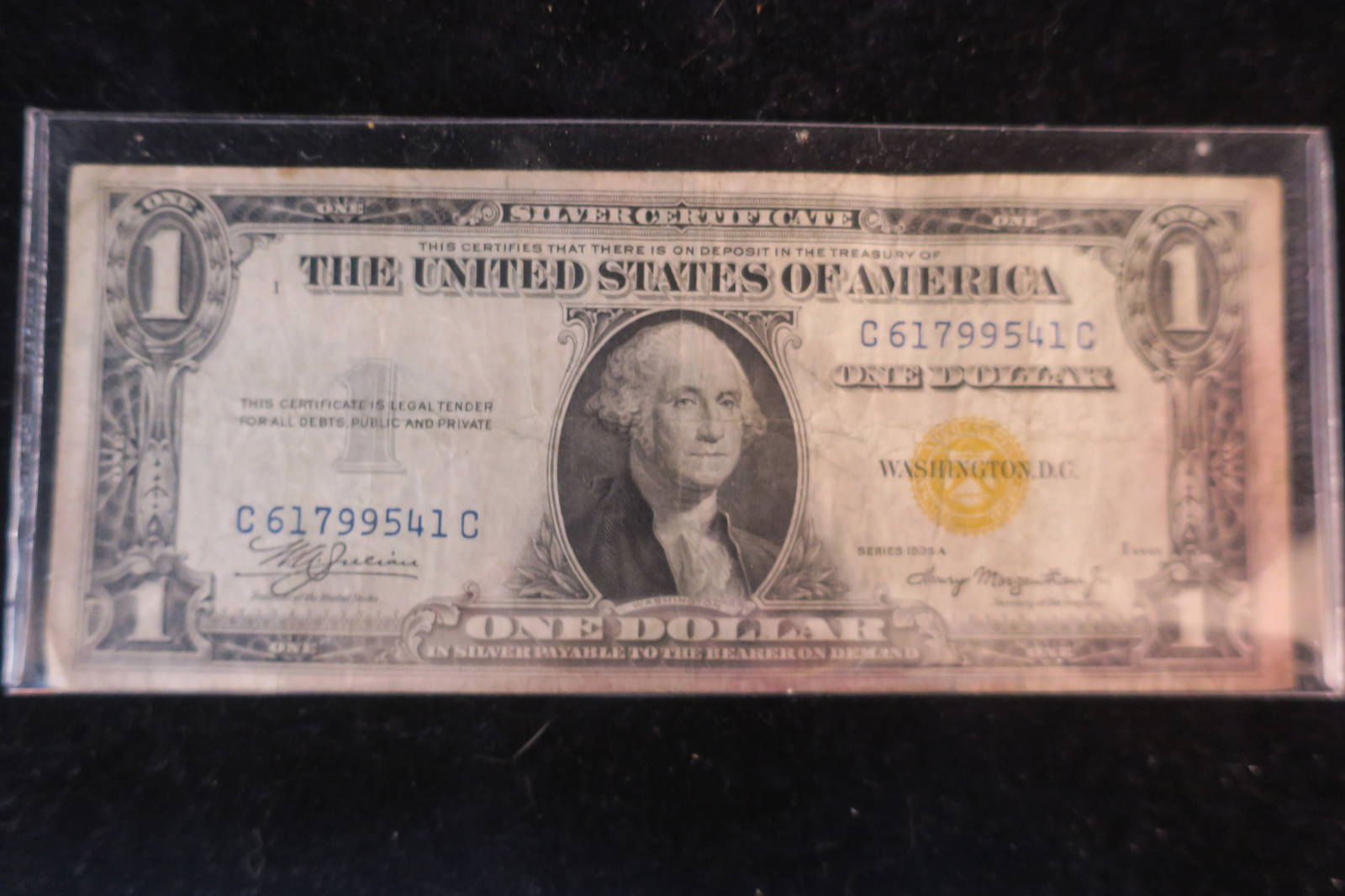 1935a Yellow Seal Dollar Bill Auction