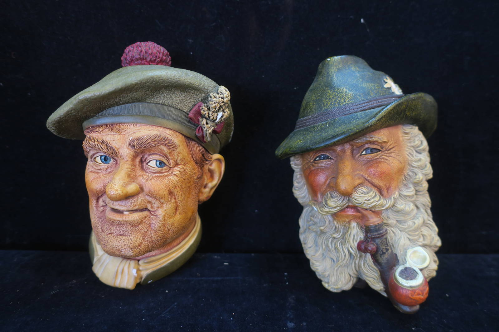 Two Vintage Bossons Head Figurines Auction