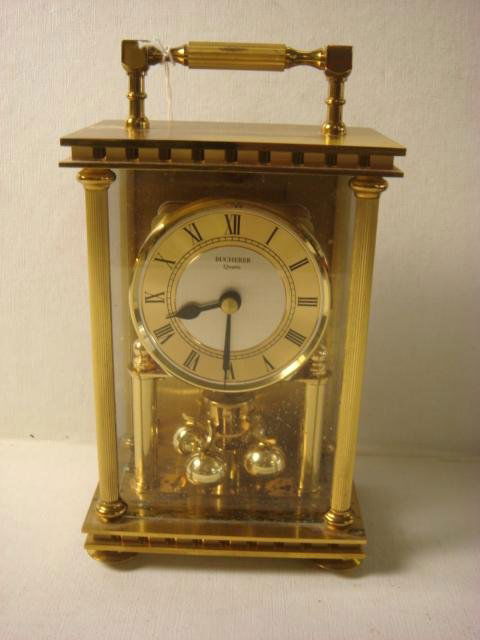 Bucherer Brass Carriage Clock: