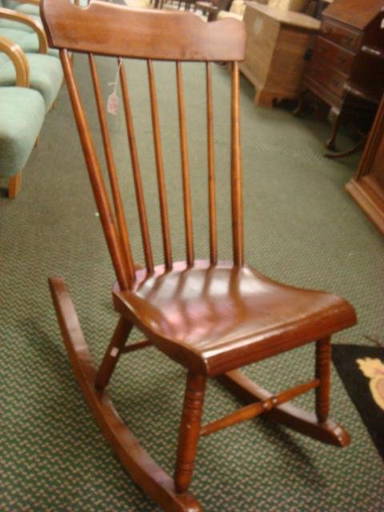 Spindle Back Cherry Rocker: