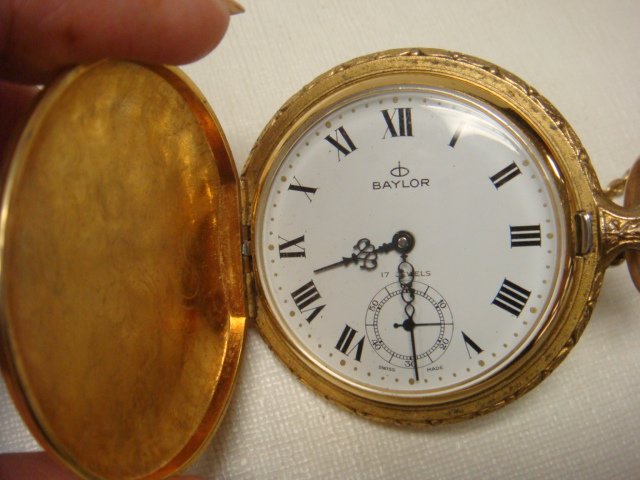 BAYLOR 17 Jewel Swiss Made Pocket Watch: : Lot 67
