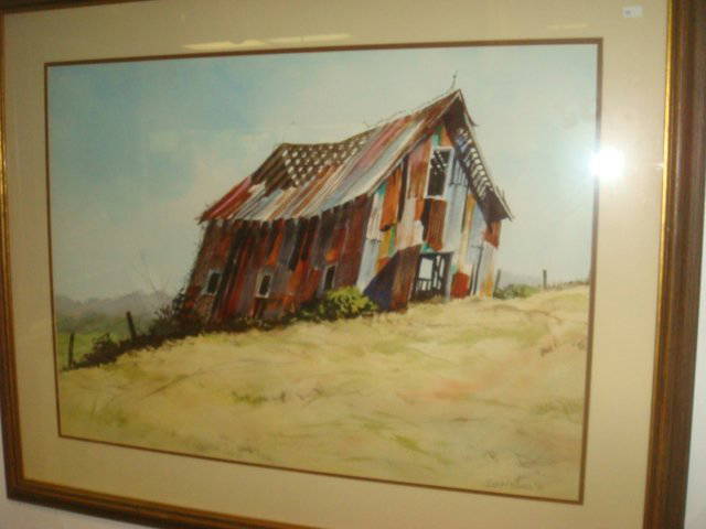 J ROBERT BURNELL Landscape with Barn Watercolor: - Oct 20, 2013 ...