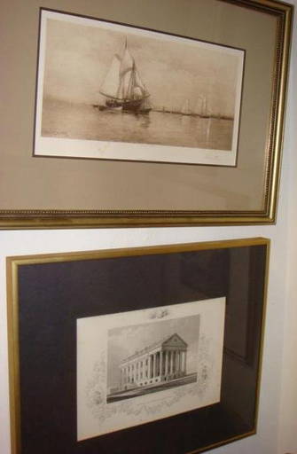Virginia Capitol And Chapman Ship Engravings: