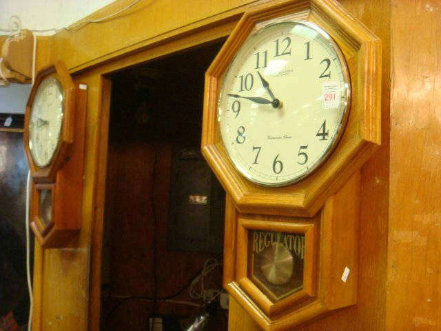 Two Sterling & Nobel Battery Powered Wall Clocks: