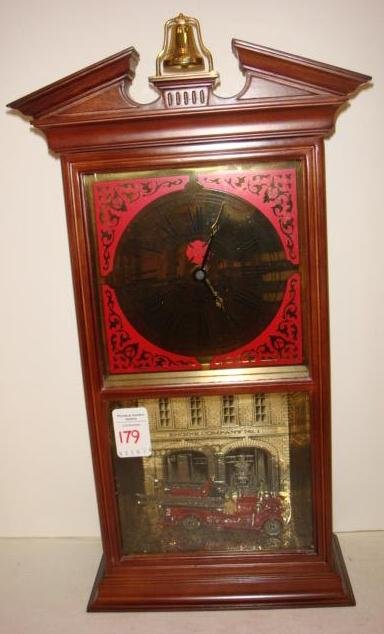 Ahrens Fox Fire Engine Clock: