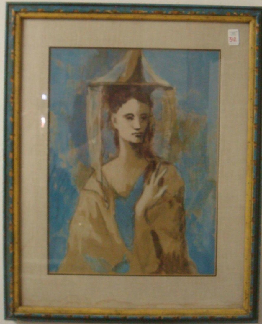 Picasso Print, Woman of Majorca: